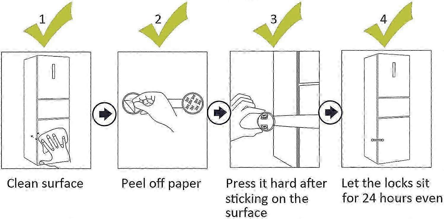 [10 Pack] Child Safety Locks - No Tools or Drilling Required - For ...