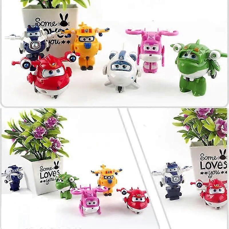 Super Wings Action Figures 2" Mini Transforming Deformation Airplane ...