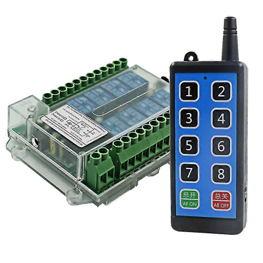 8 Channel Wireless Rf Remote Control Switch DC 9-72V Remote Control Wireless Remote Motor ...