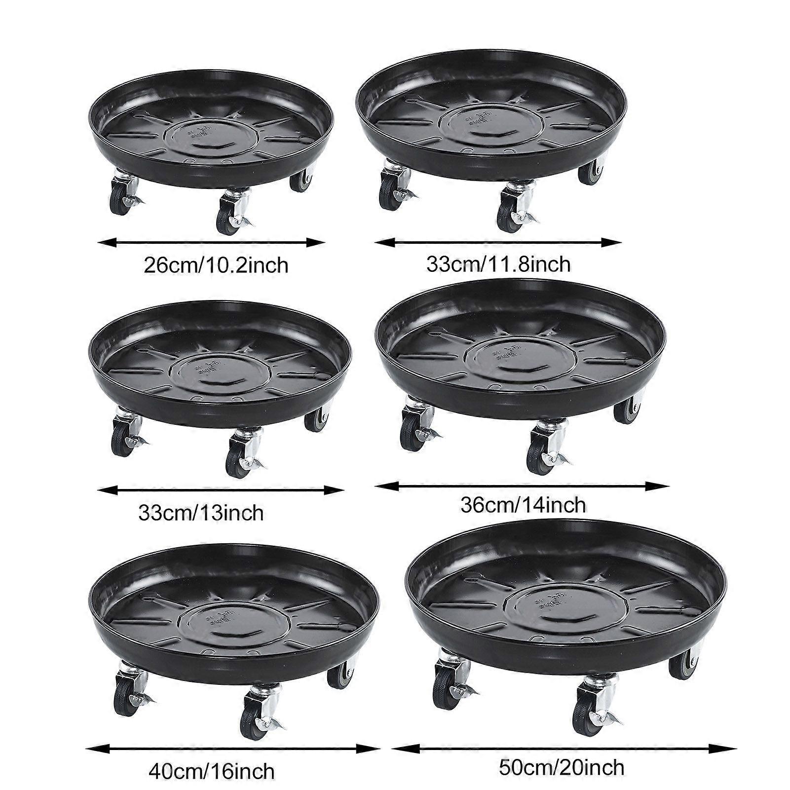 Metal Plant Caddy with Wheels Heavy Duty 360-degree Rolling Plant Dolly ...