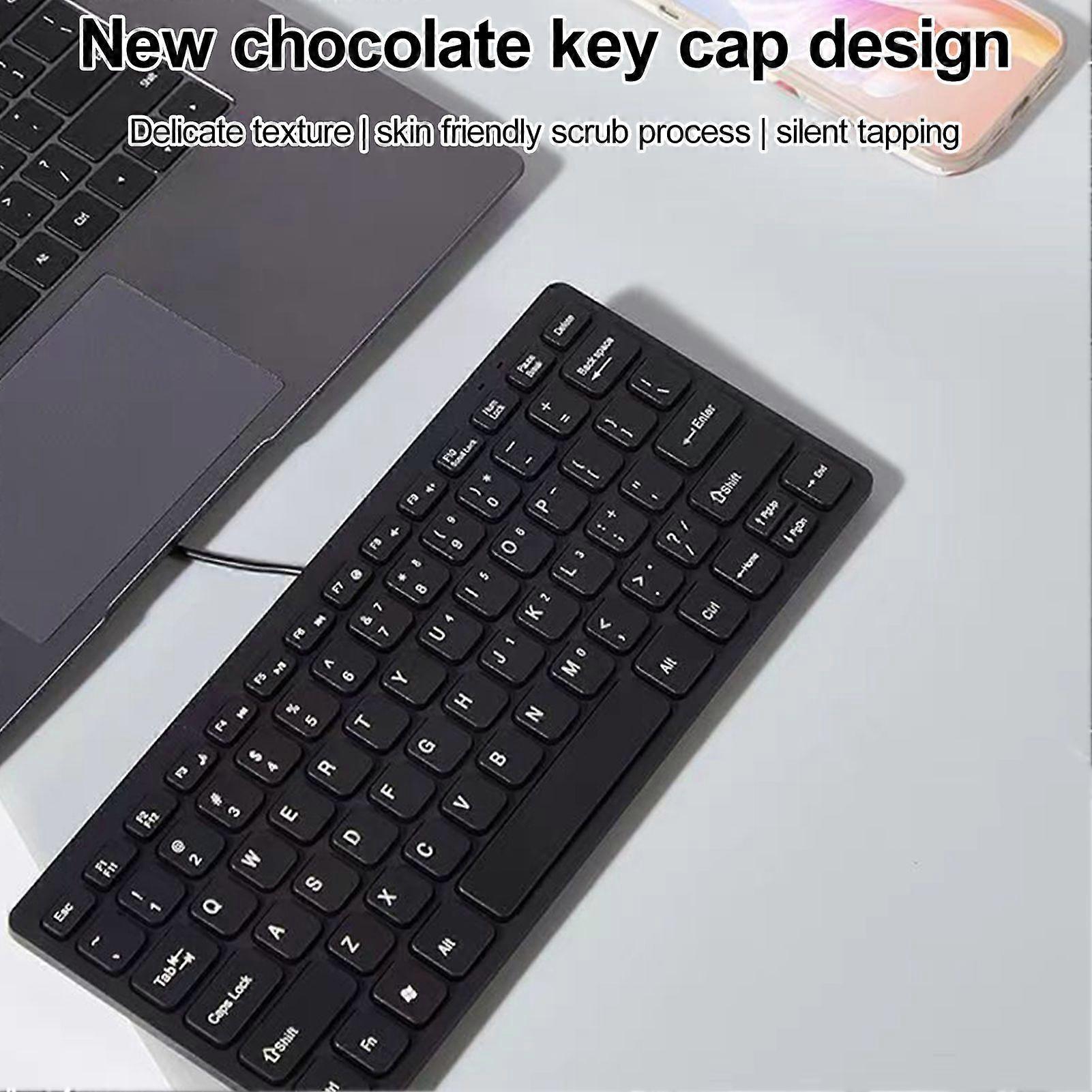 Mini Wired Keyboard with 78 Keys Frosting Process Lightweight ...