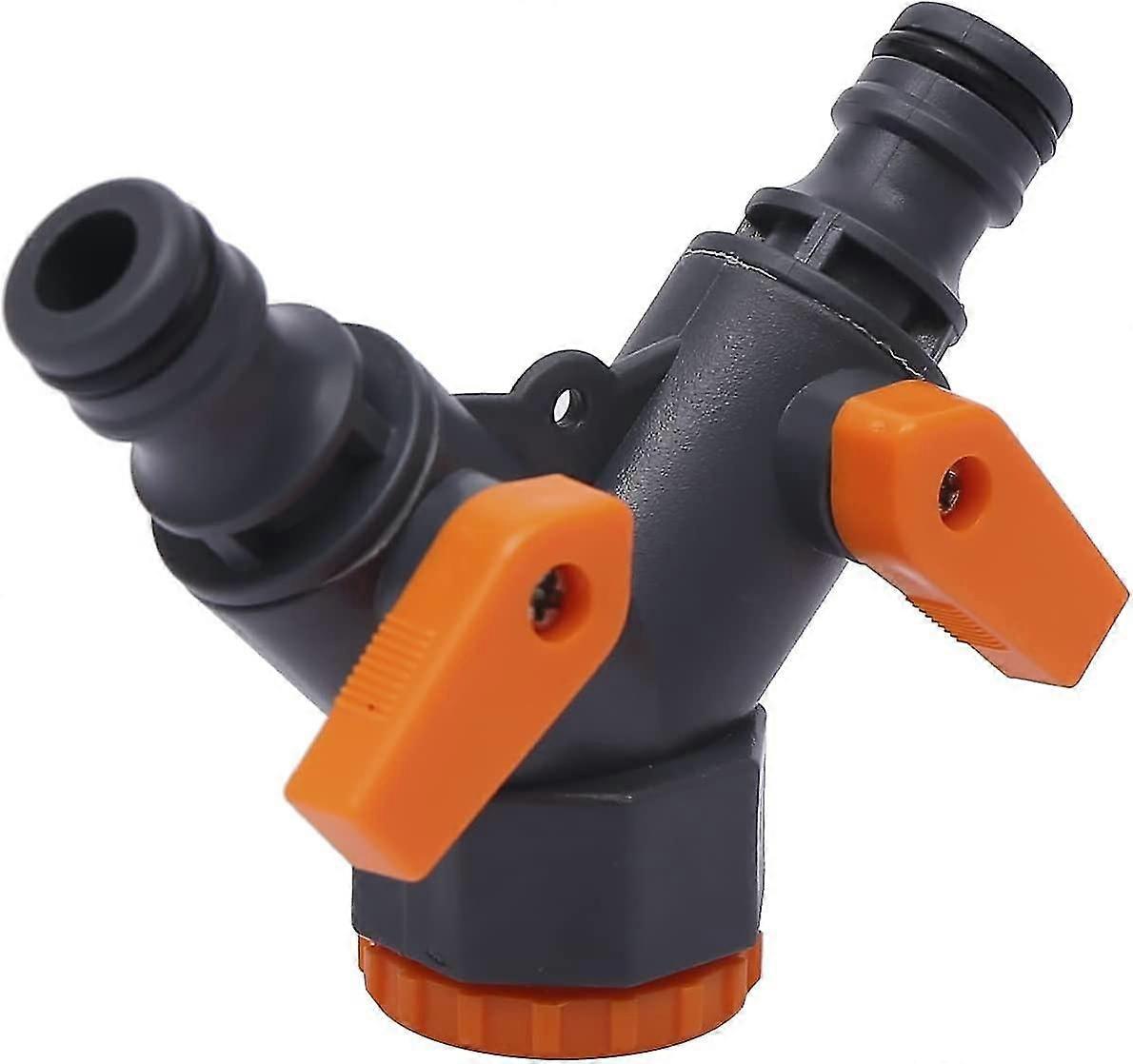 Garden Hose Diverter, Plastic 2 Way Hose Faucet Connector Y Valve Dual ...