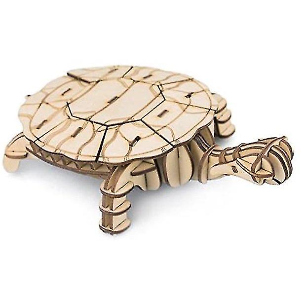 Build Your Own 3d Wooden Assembly Puzzle Wood Craft Kit Turtle Model ...