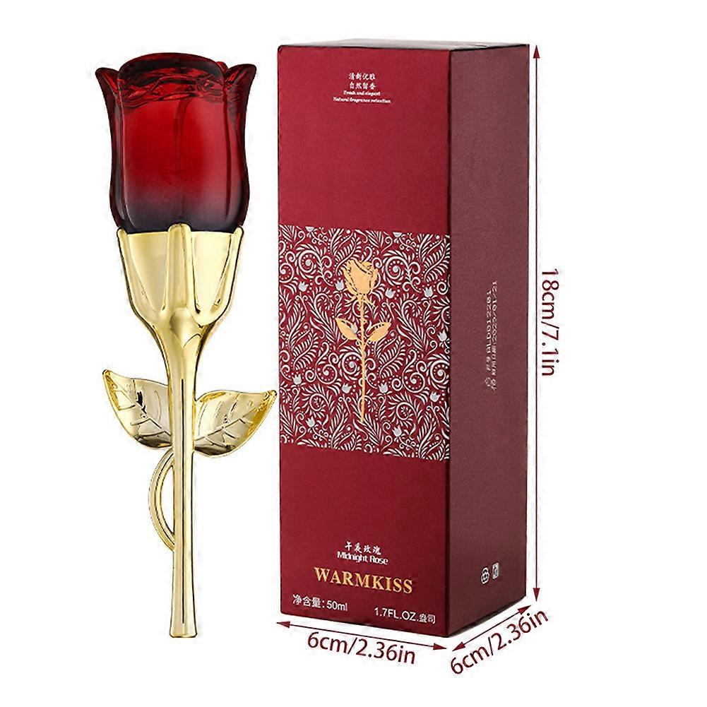 50ml Midnight Rose Perfume for Women - Fresh Floral Fragrance Red Rose ...