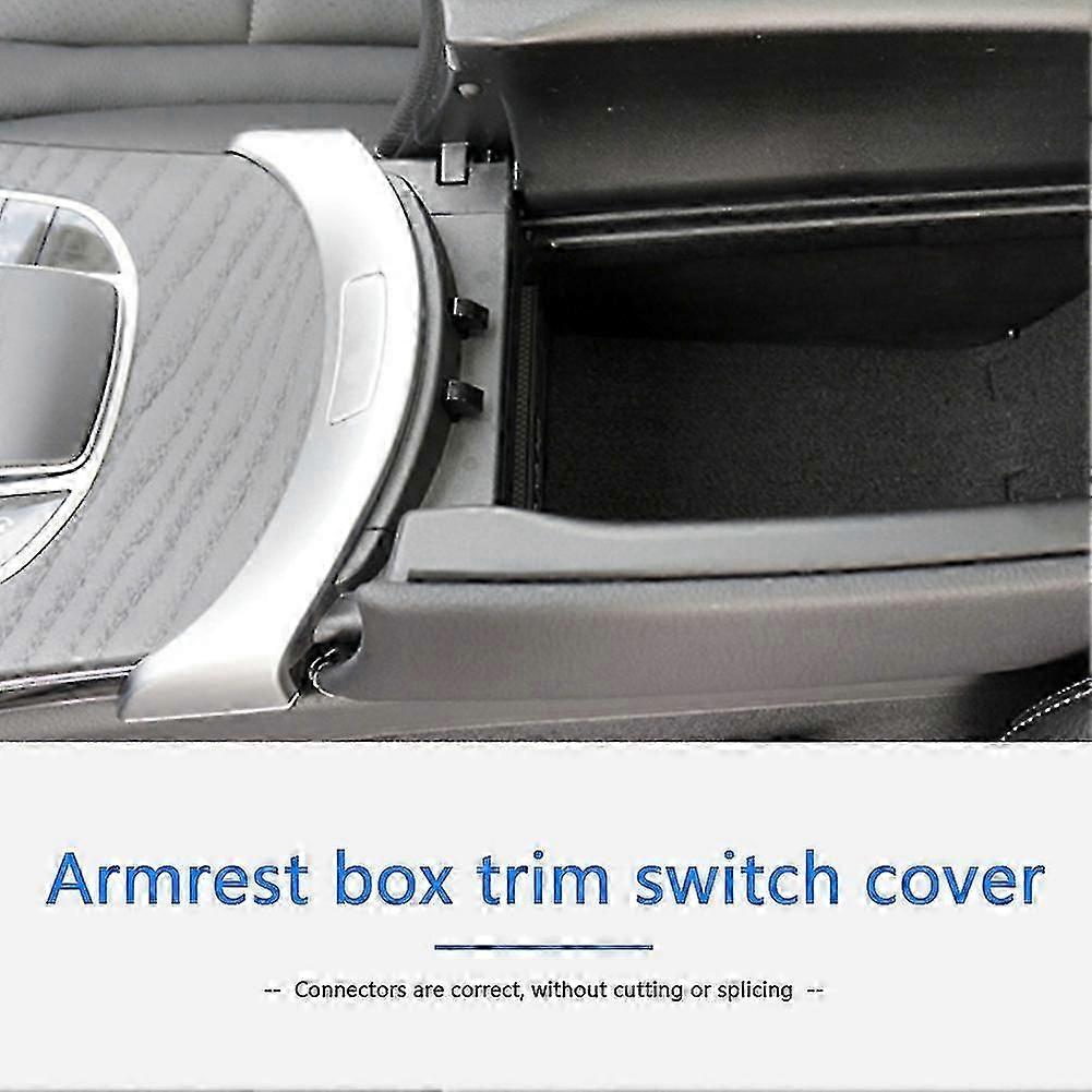 ABS+PC Center Console Armrest Switch Button Trim Cover for Mercedes C ...