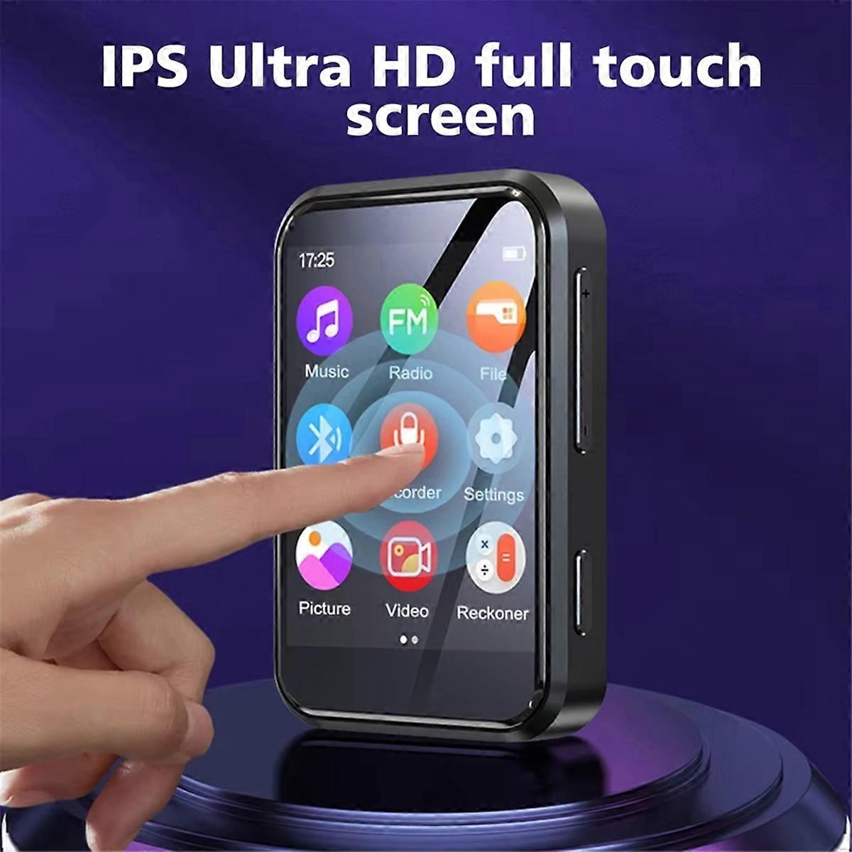 Portable MP3 Player Bluetooth 5.4 HiFi Music Player MP3 Touch Screen ...