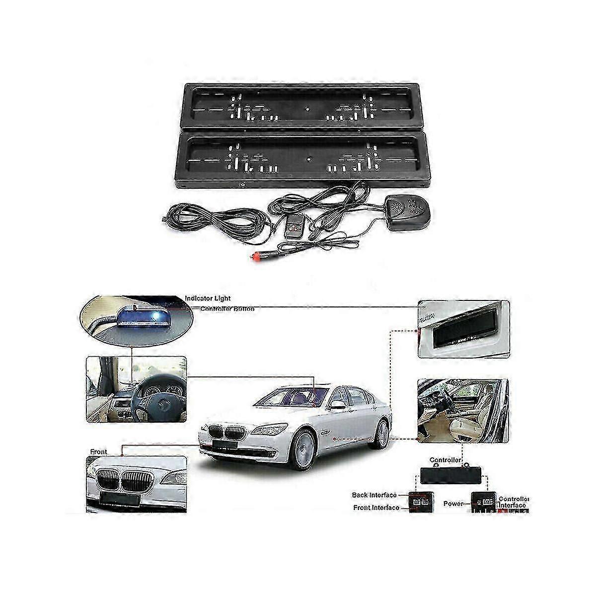 EU Car License Plate Roller Shutter Cover with Remote Hide Function ...