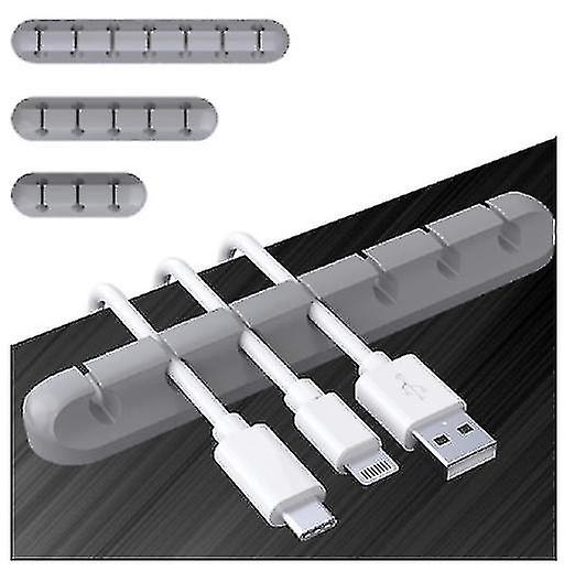 3pcs/set Usb Cable Holder Cable Clips Desktop Data Cable Organizer ...