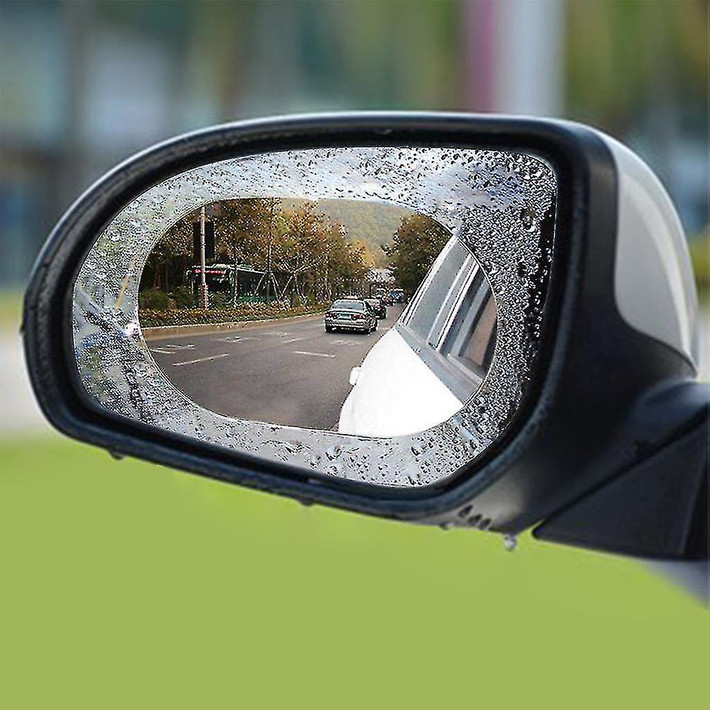 2 Pcs Car Rear View Mirror Rainproof Film Anti-fog Clear Protective ...