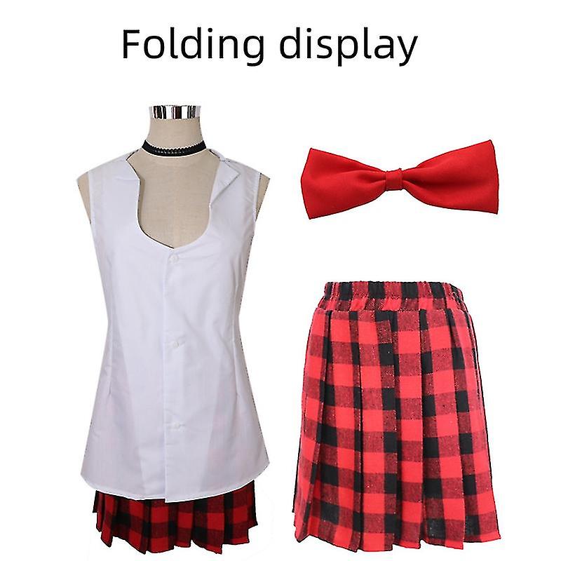 Anime Danganronpa Enoshima Junko Cosplay Uniform Cafe Work Clothes ...