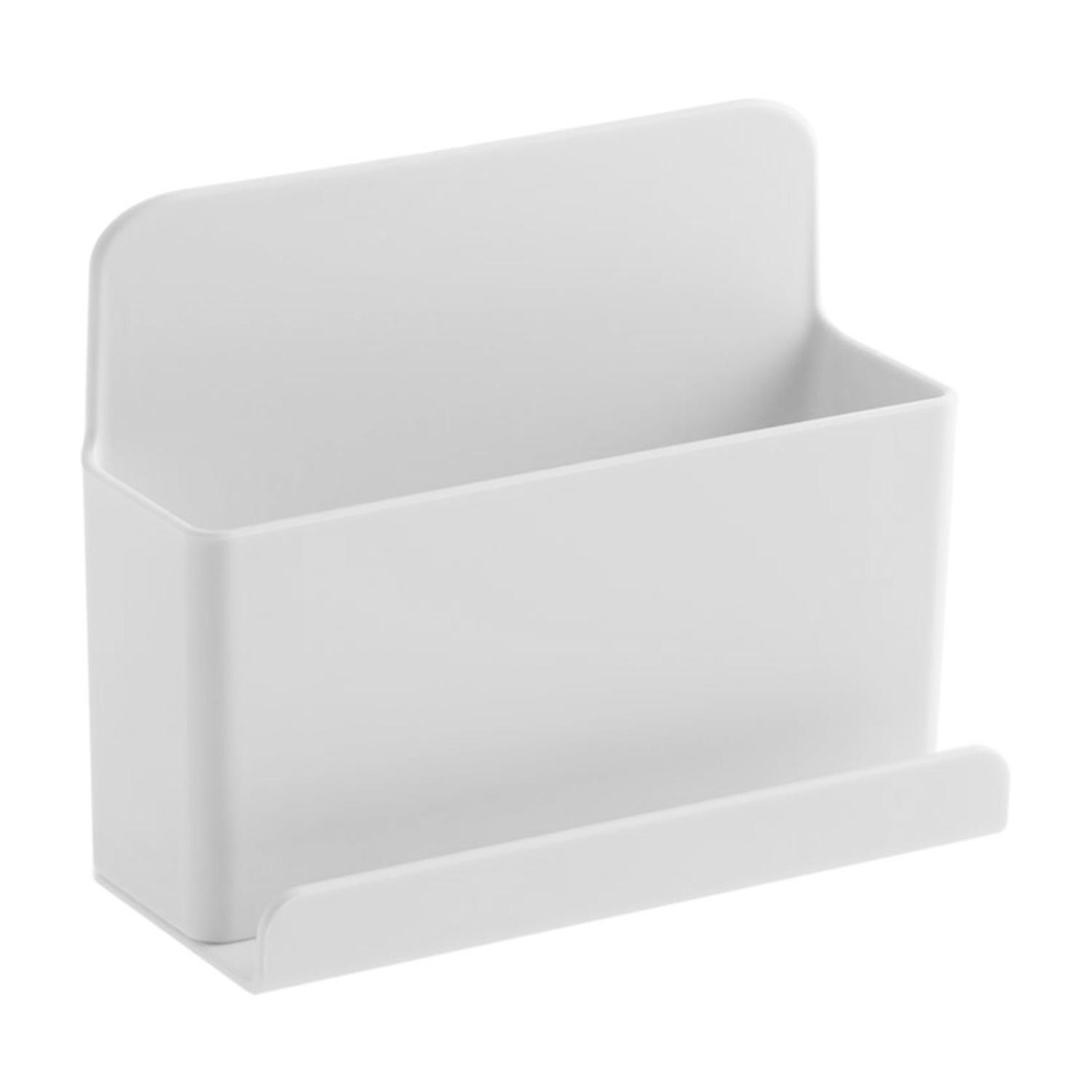 Storage Box Wall Mounted ABS White Load-bearing Remote Control Holder ...