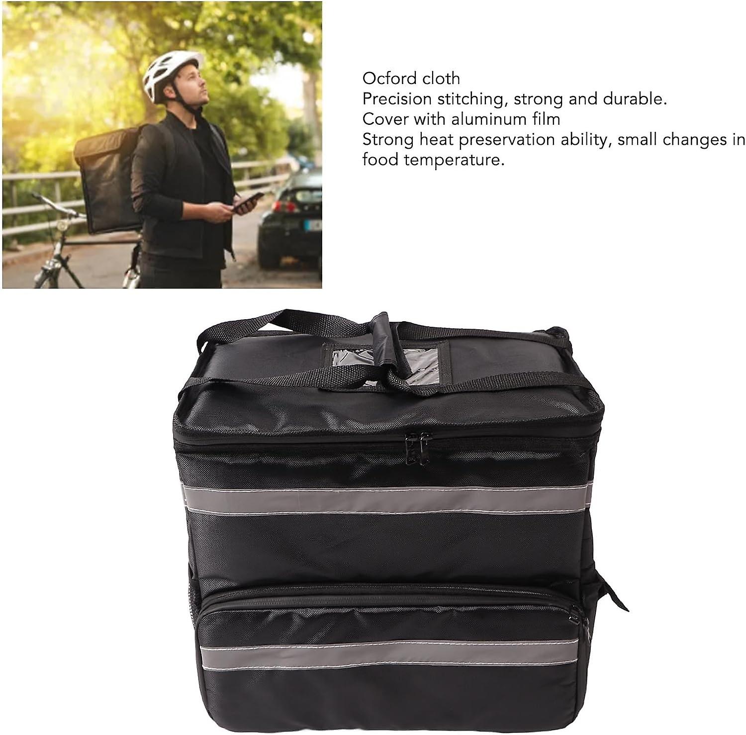 Insulated Food Delivery Backpack, Expandable Pizza Delivery Bags 50L ...