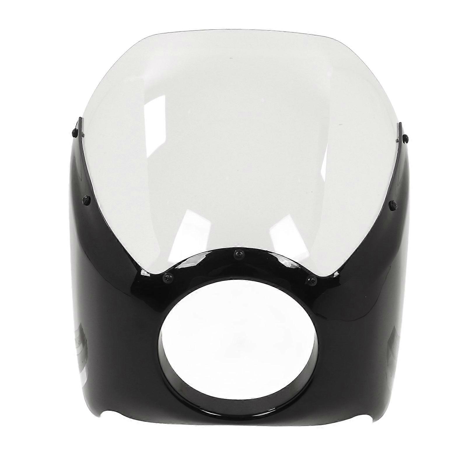 Aerodynamic Motorcycle Fairing Windshield for 7in Headlight - Universal ...