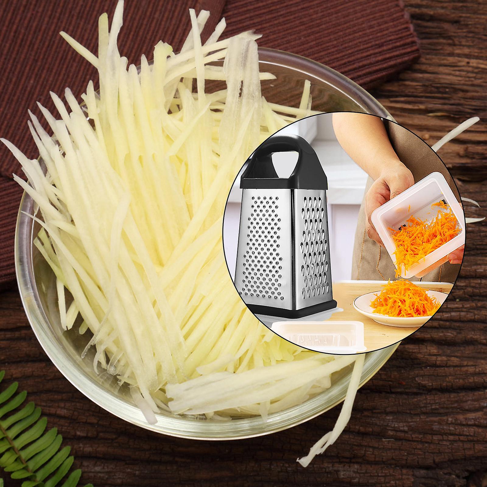 Stainless Steel Box Grater, Multifunctional Ginger Grater for Carrots ...