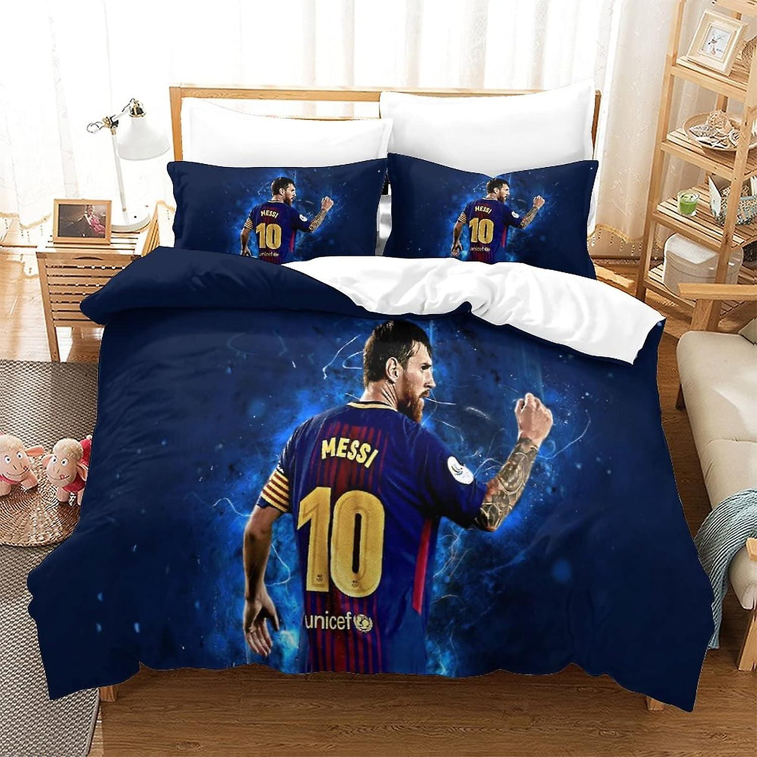 Football Superstar Duvet Cover World Cup Football Superstar Lionel ...