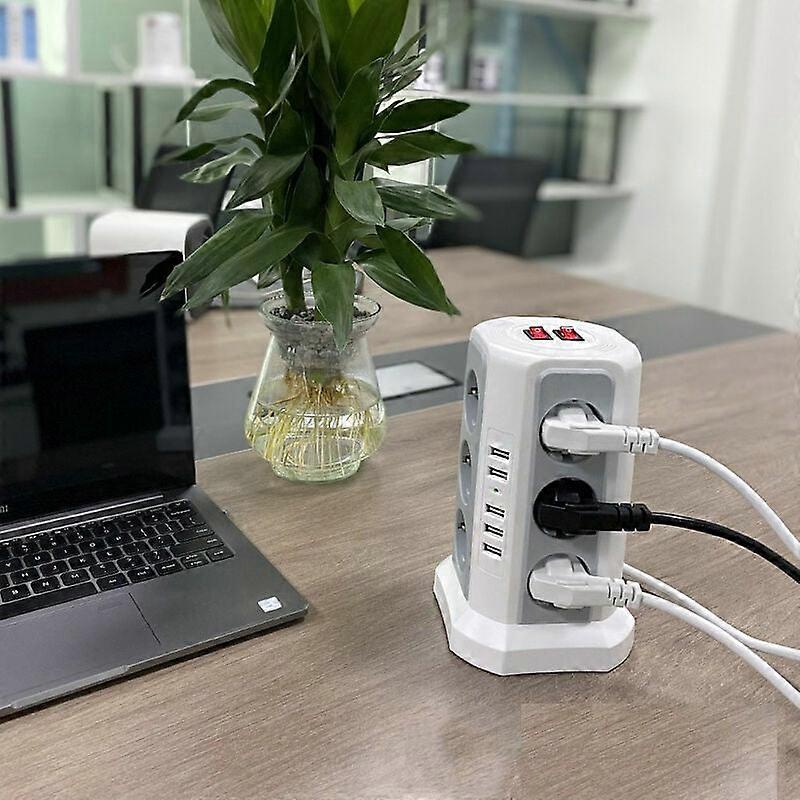 Surge and surge arrester power strip tower, electrical power strip with ...