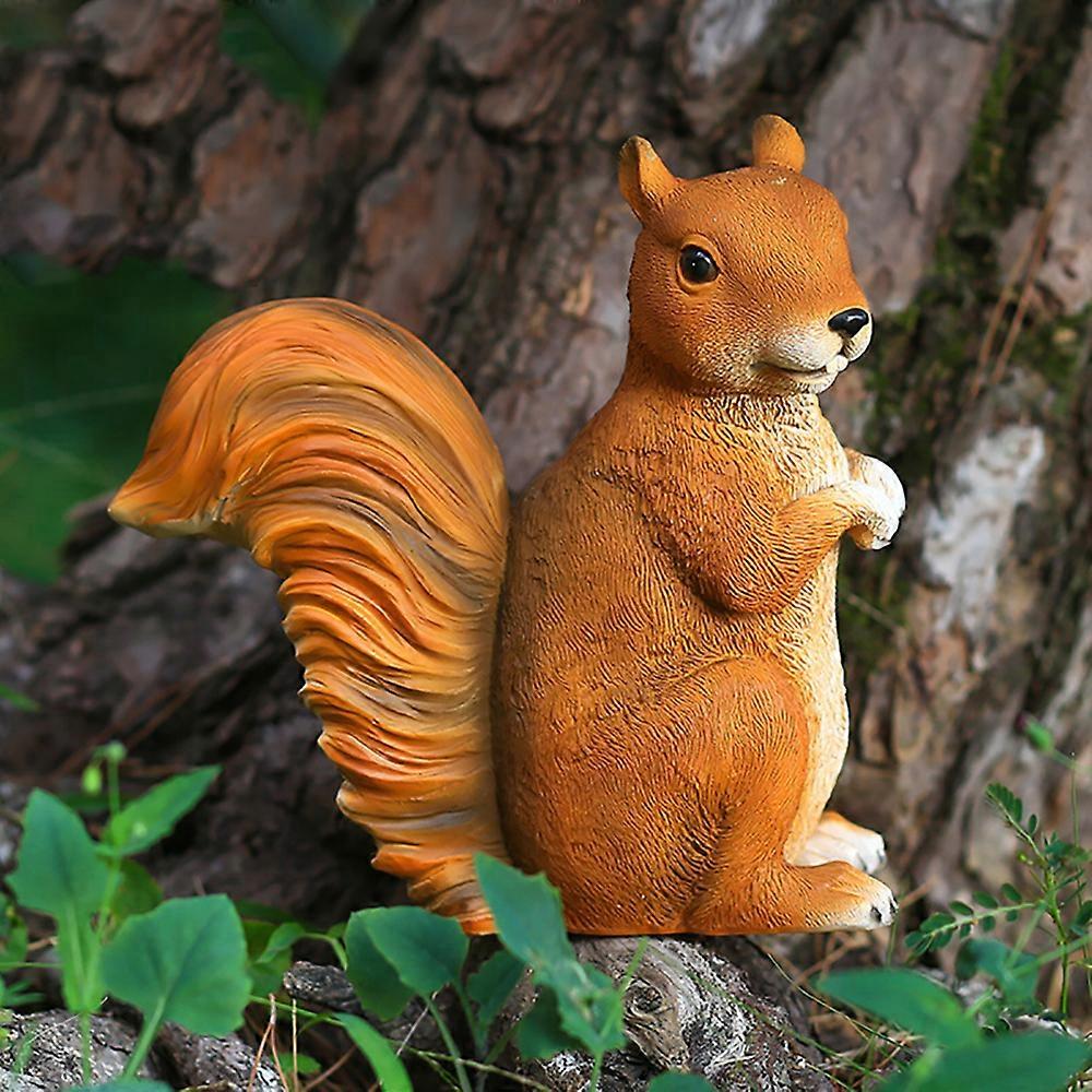 Resin Squirrel Statue, 20.7X22.2X12.6CM, Decorative Object | Fruugo UK