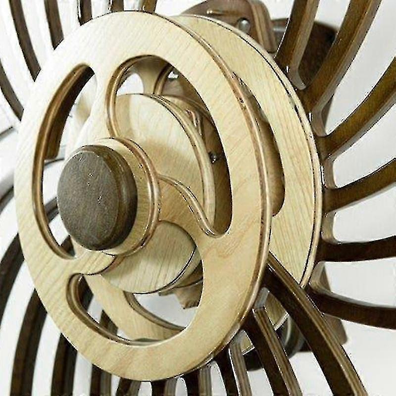 Wooden Kinetic Sculpture Personalized Rotating Wall Art Ornament For ...