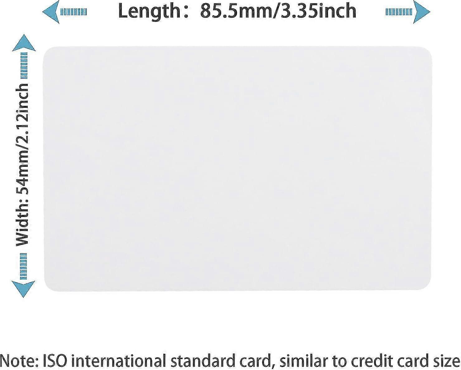 Premium Blank Pvc Cards - Pack Of 20 White Plastic Cards For Id Badge ...
