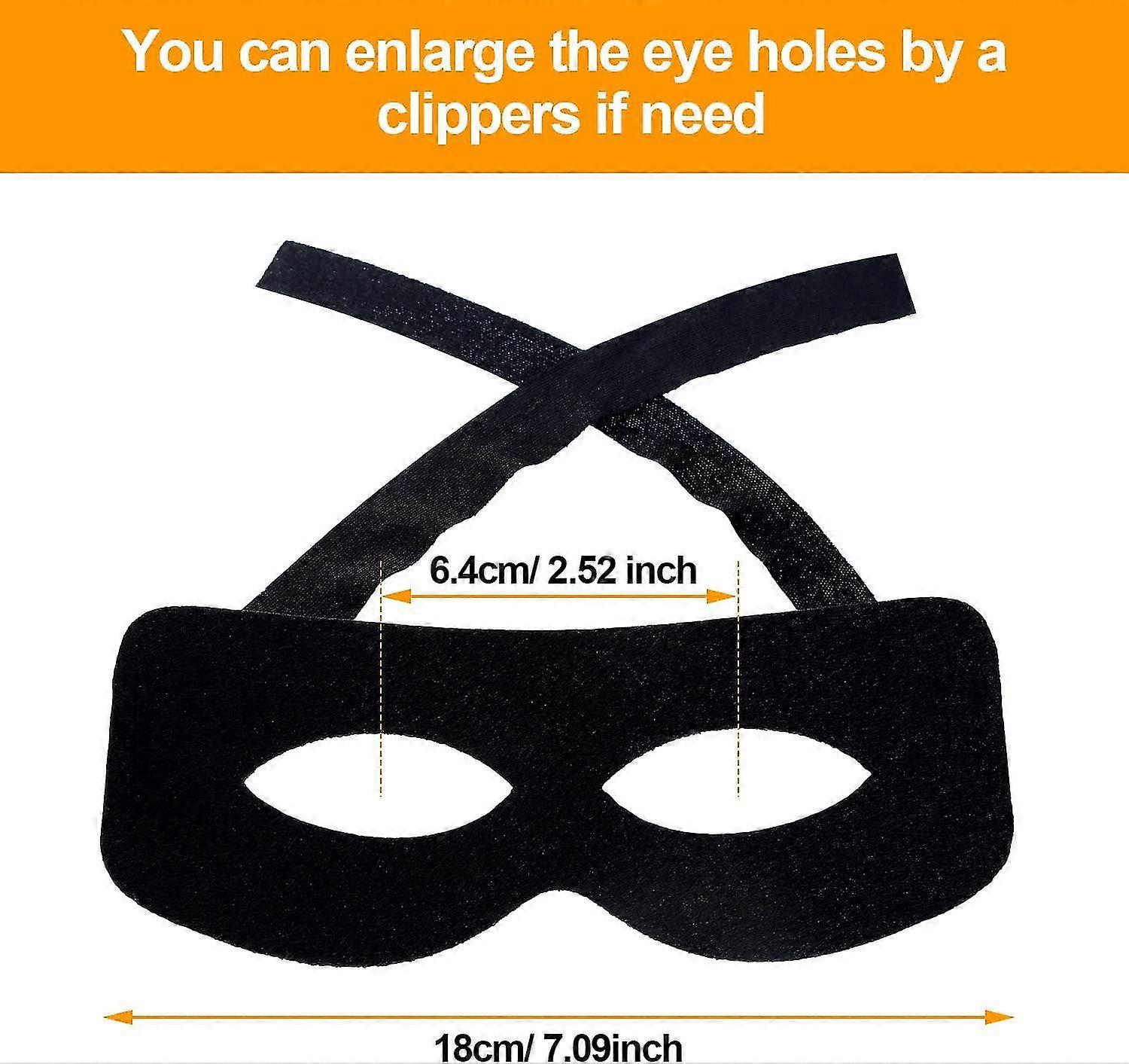 4 Pack Cosplay Bandit Mask Half Mask With Ties For Halloween Themed ...