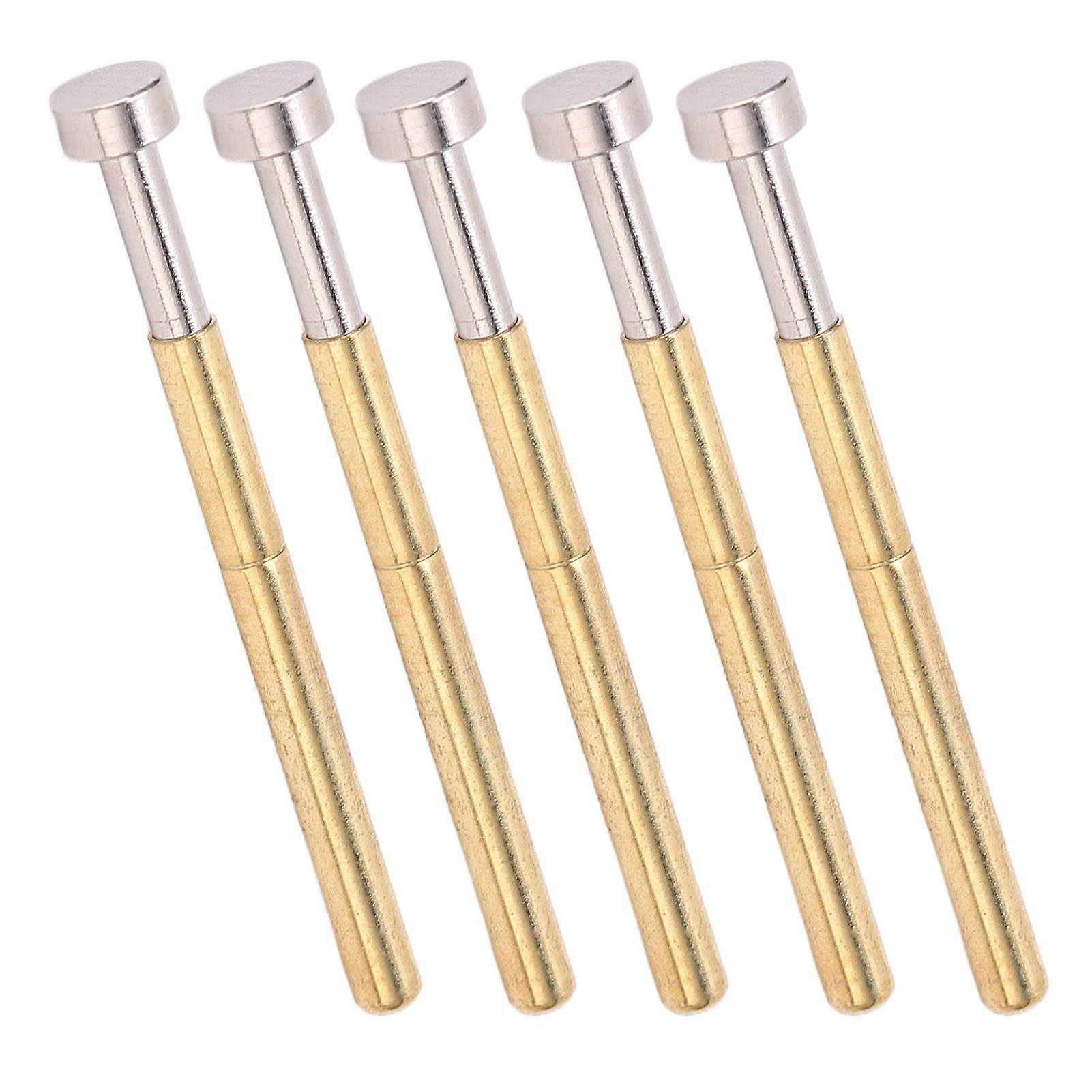 100pcs Pogo Pin Flat Head Spring Test Probe Brass Material 2.36mm/0.1in ...
