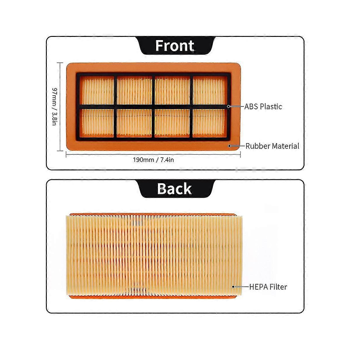 Hepa Filter For 6.415-953.0 Ad 2 Ad 3.000 Ad 3.200 Ad 3 Premium ...