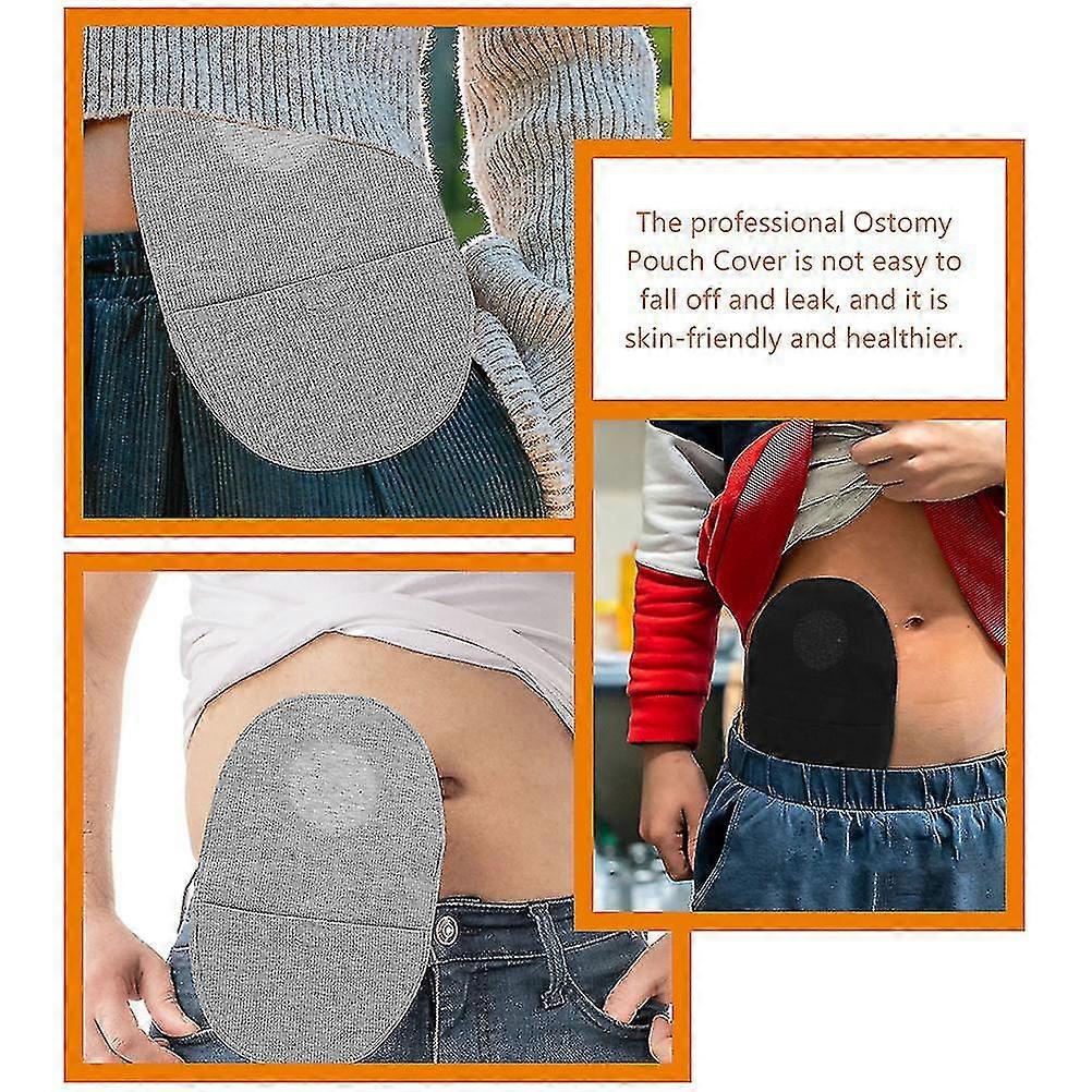 2pcs Universal Ostomy Bag Cover Elastic Ostomy Bag Sleeve Skin-friendly ...