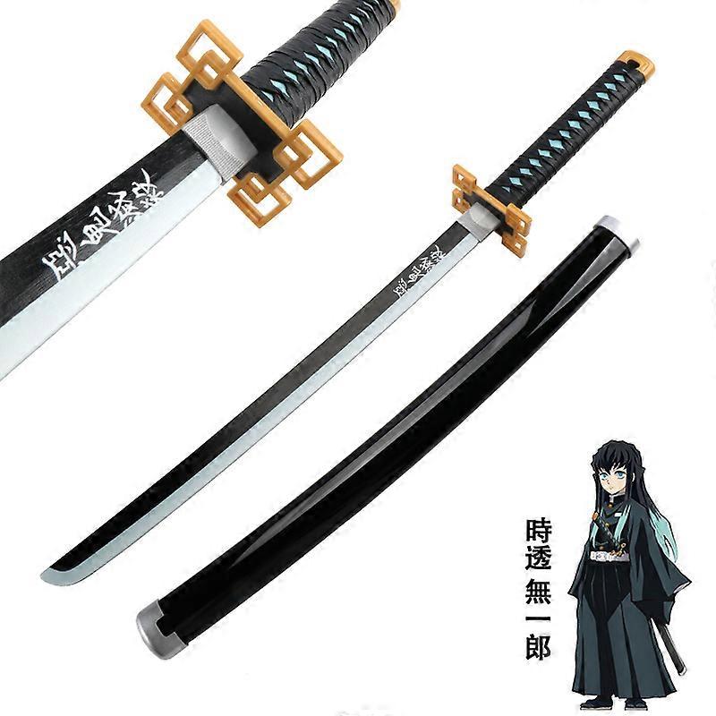 80CM Demon Slayer Katana Anime Sword Cosplay Weapon Prop Zenitsu ...