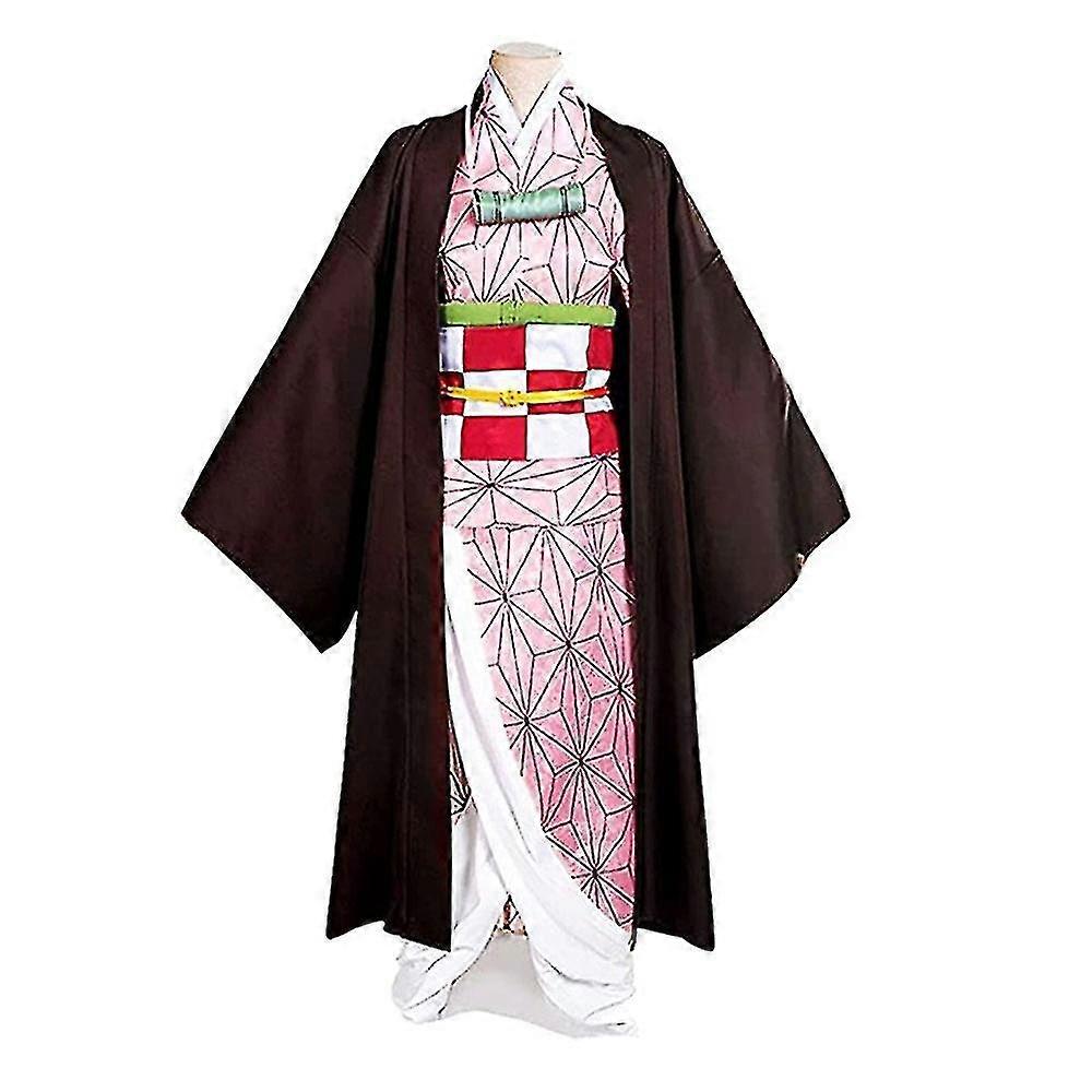 2023-DemonSlayer Nezuko Cosplay Costume Outfit Kimono Anime Costume ...
