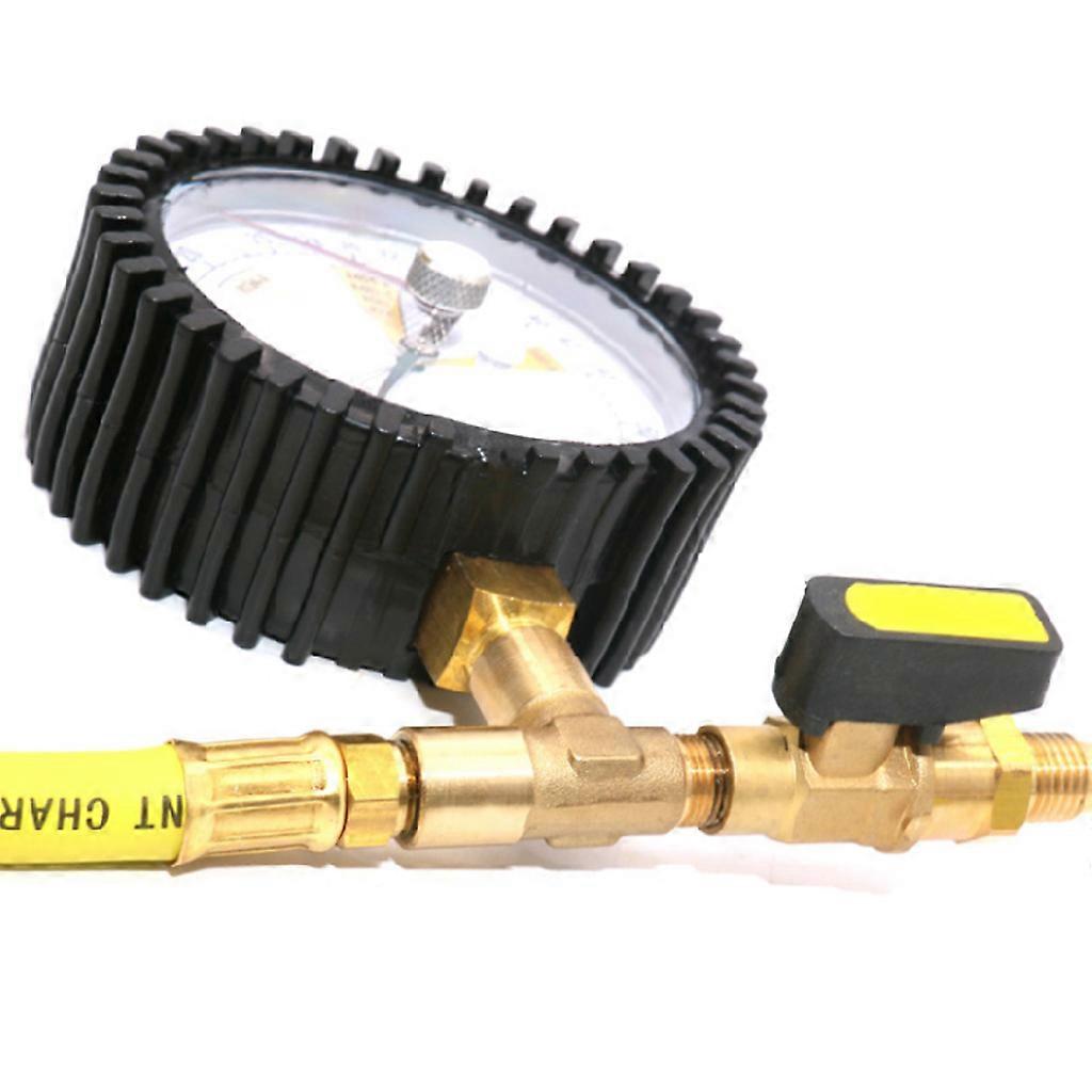 Nitrogen Pressure Test Gauge Regulator for R134a R22 R407C R410A Car ...