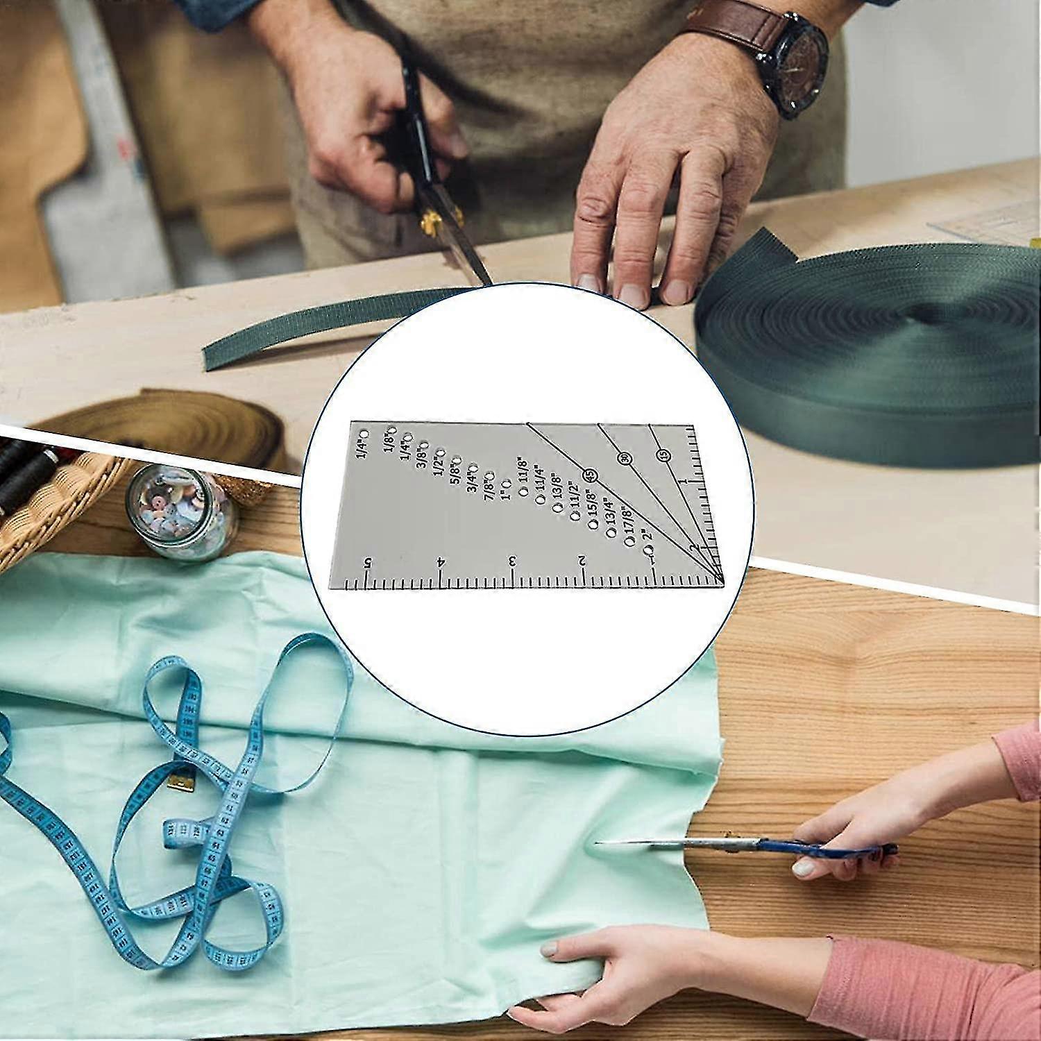 Seam Guide Ruler, Sewing Ruler Seam Guide Ruler Quilting Tool, Acrylic Seam Guide Ruler For ...