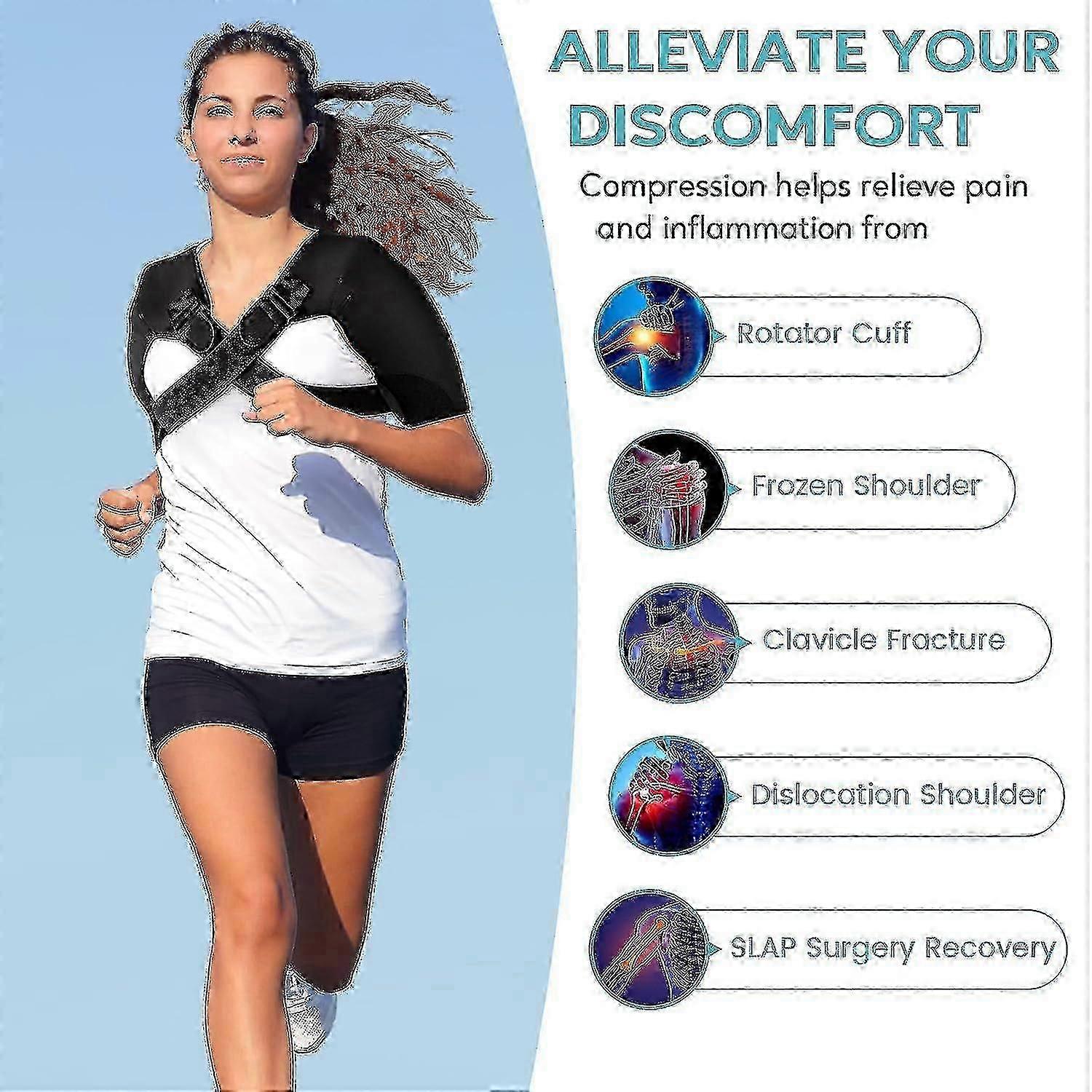 Double Shoulder Brace for Women & Men, Shoulder Pain Relief Double ...