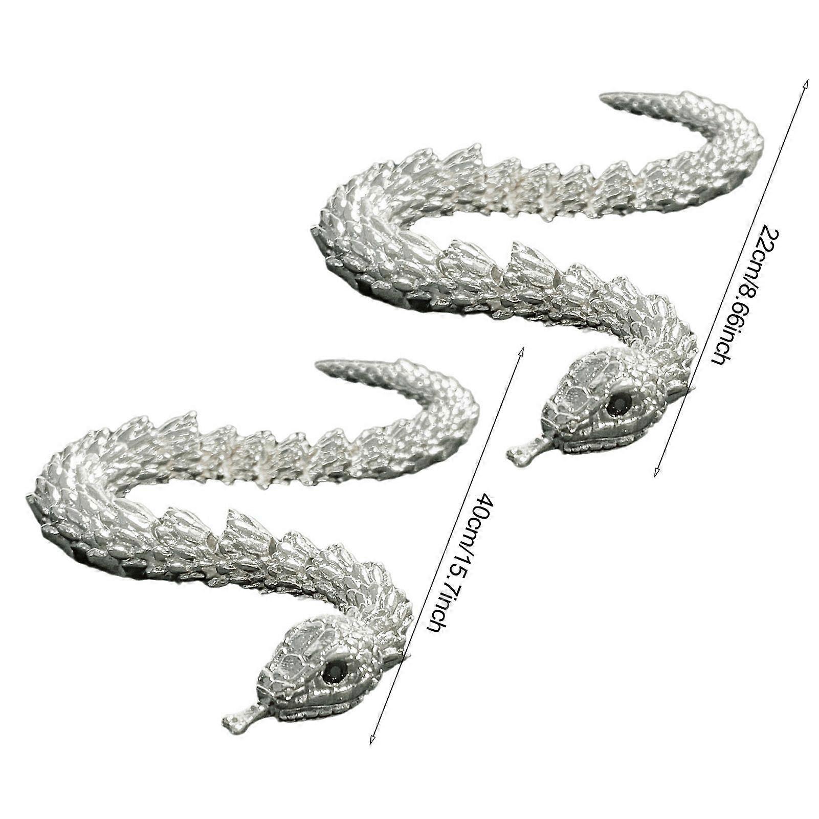 Metal Snake Statue Twistable Collectible Snake Figurine Posable Desktop ...