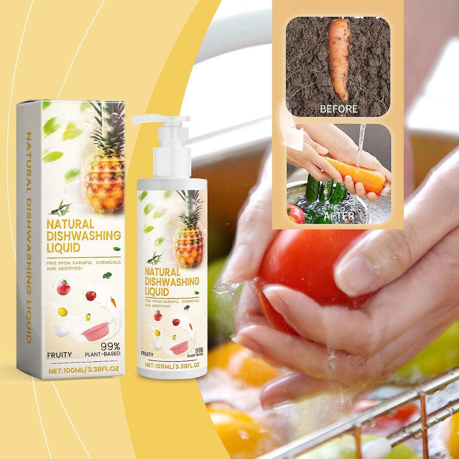 Fruit And Vegetable Cleaner Gentle Degreasing Dishwashing Fruit And Vegetable Multi-Purpose ...