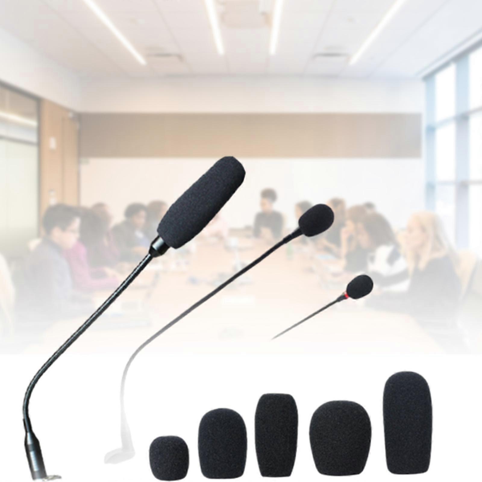 5Pcs Headset Microphone Covers Set Foam Small Microphone Covers Mic ...