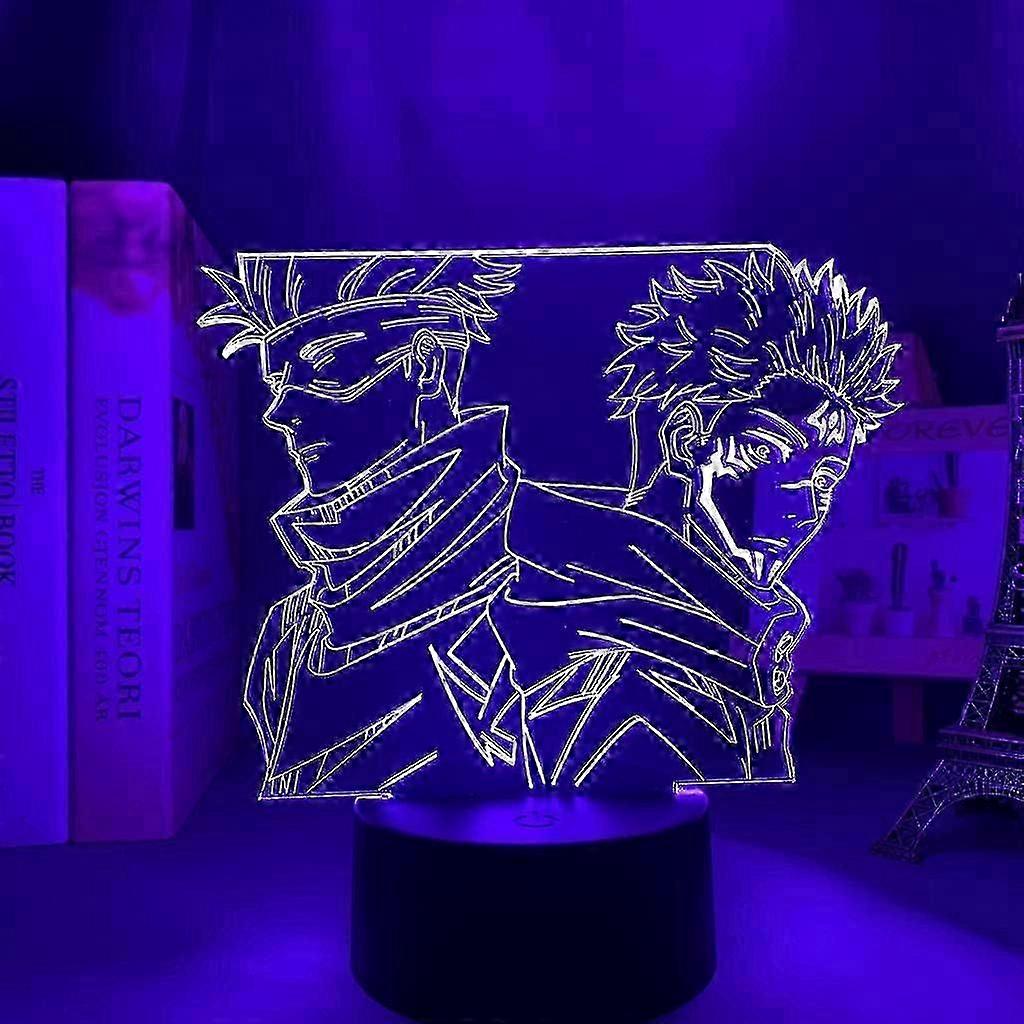 SBSG 3D Illusion Jujutsu Kaisen LED Anime Lamp 16 Colors Change Remote ...