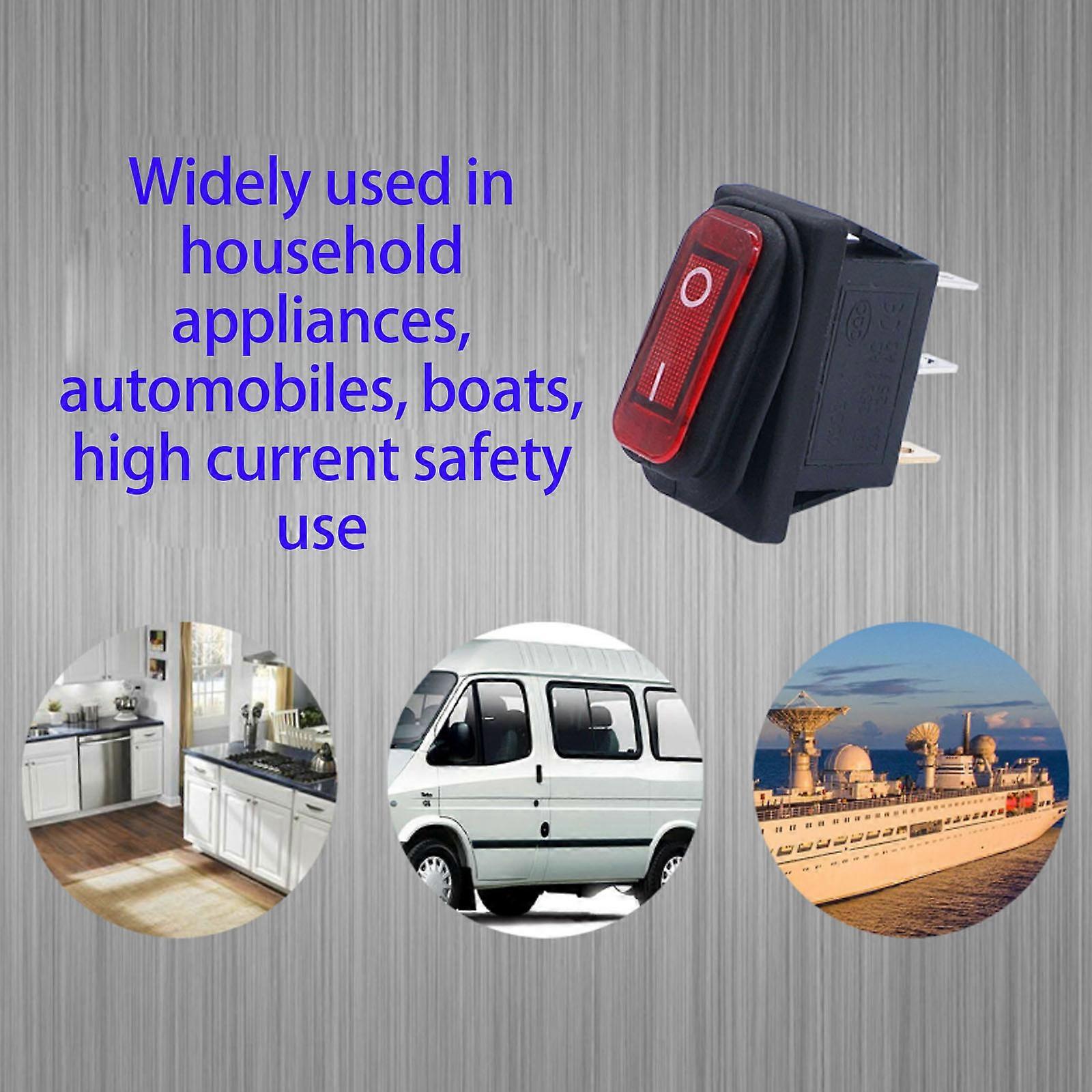 Practical Snaped In Mounting IP65 Small Rocker Switches 16A Suitable ...