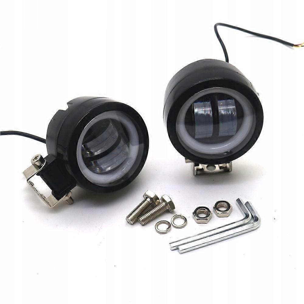 Headlight Halogen Led Lamp Cree Ring Motorcycle X2 | Fruugo UK