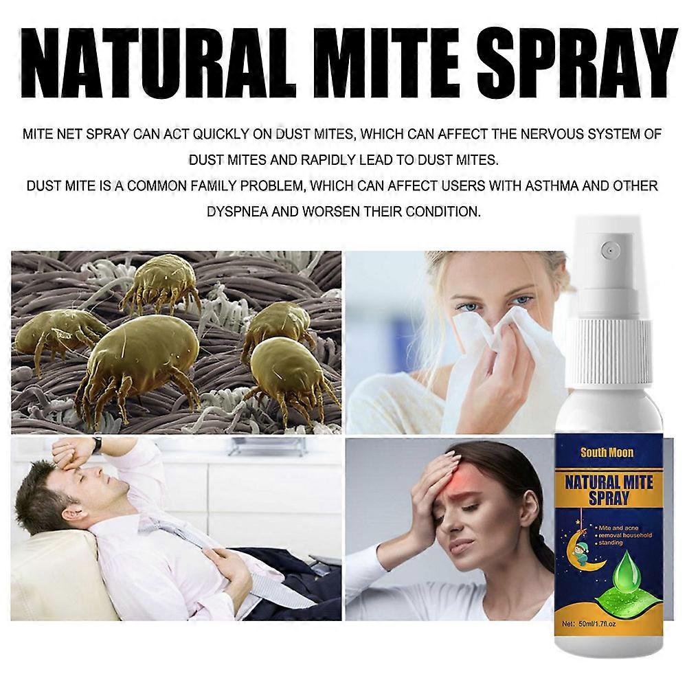 3PCS/1PC Natural Mite Spray, Bedroom Sterilization Mite Removal Spray ...