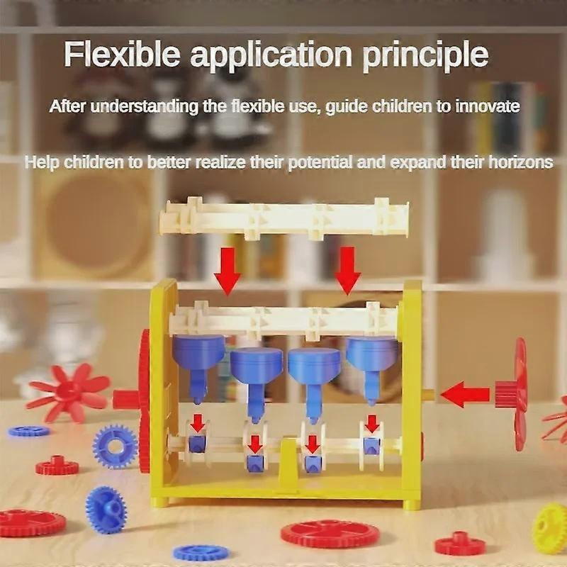 Kids STEM Engine Model Kit Hands-On Mechanical Engineering Science Toy ...