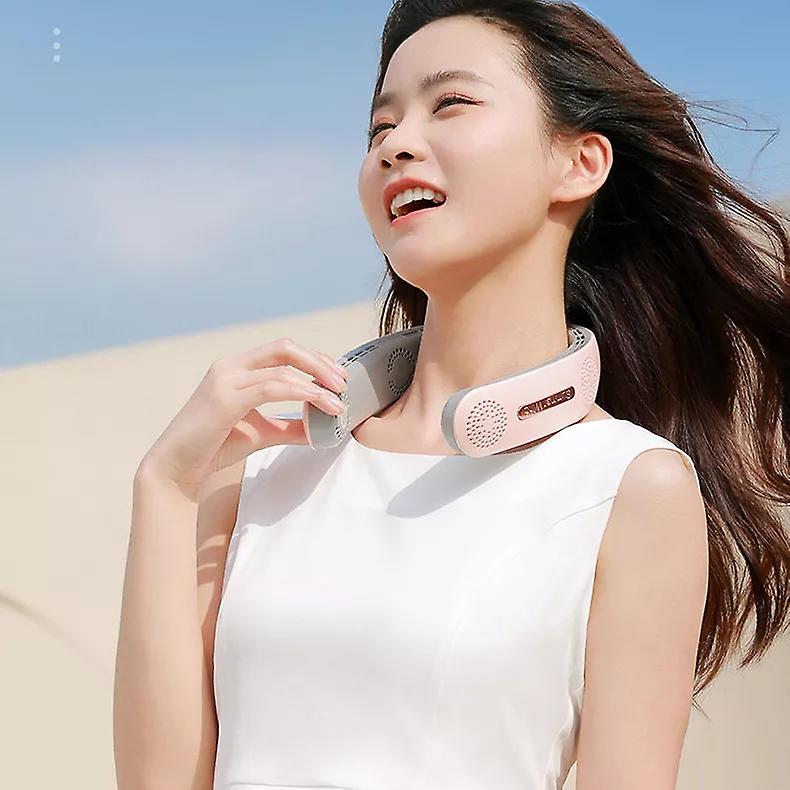 Portable Neck Fan, Hands Free Bladeless Fan, 4000 Mah Battery Operated ...