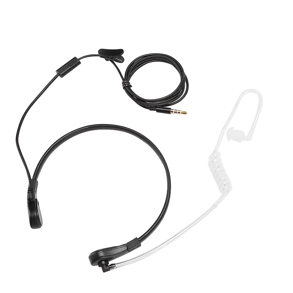 3.5mm Radiation Protection Throat Mic Microphone Earphone PTT ...