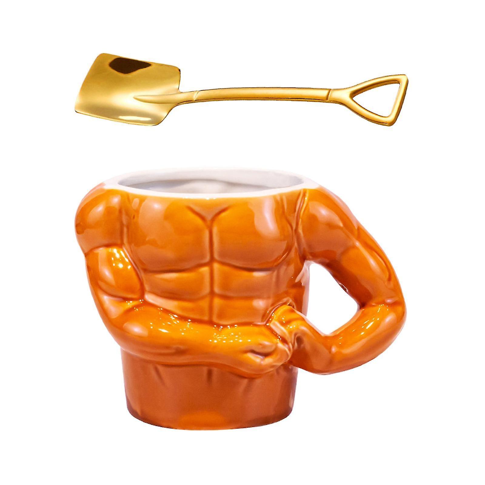 Ceramic Coffee Mug Muscle Bust Muscle Bust For Father's Day Kitchen ...