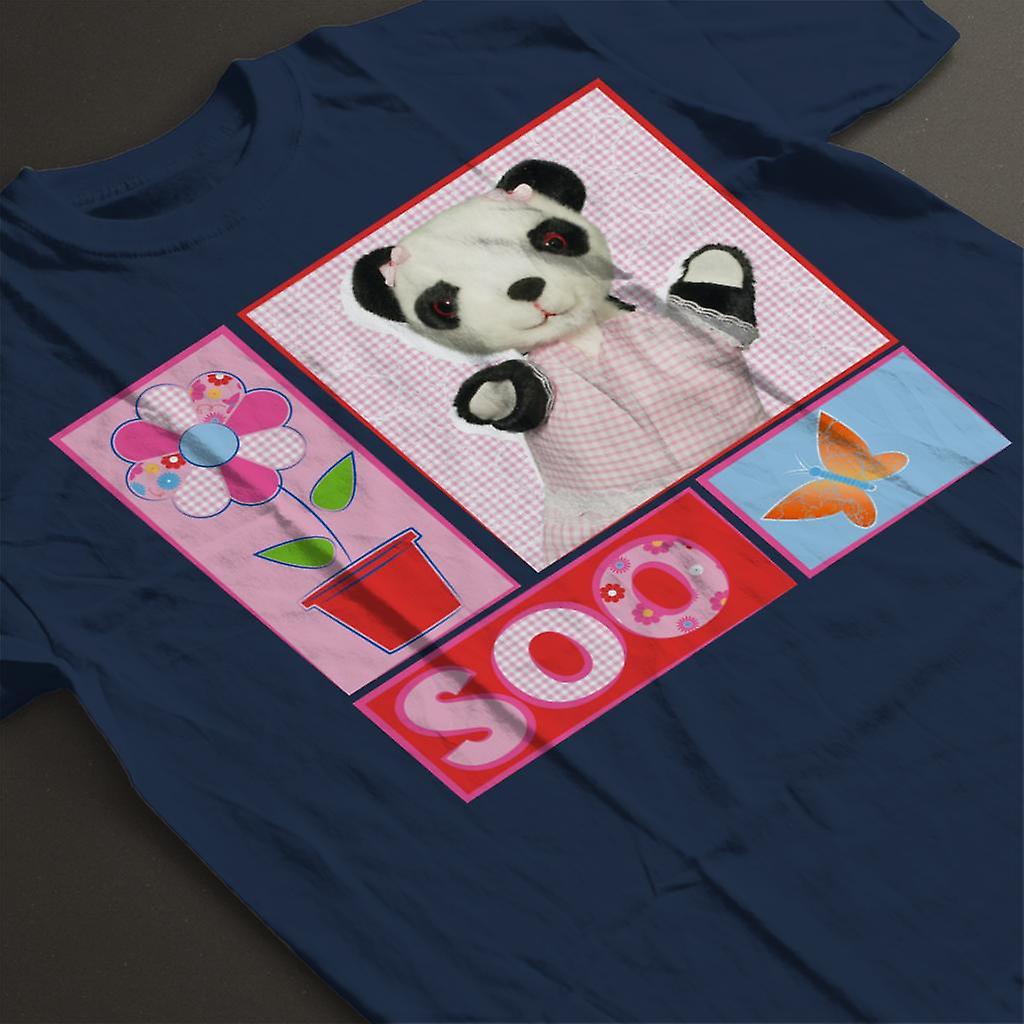 Sooty Soo Retro Floral Kid's T-Shirt | Fruugo US