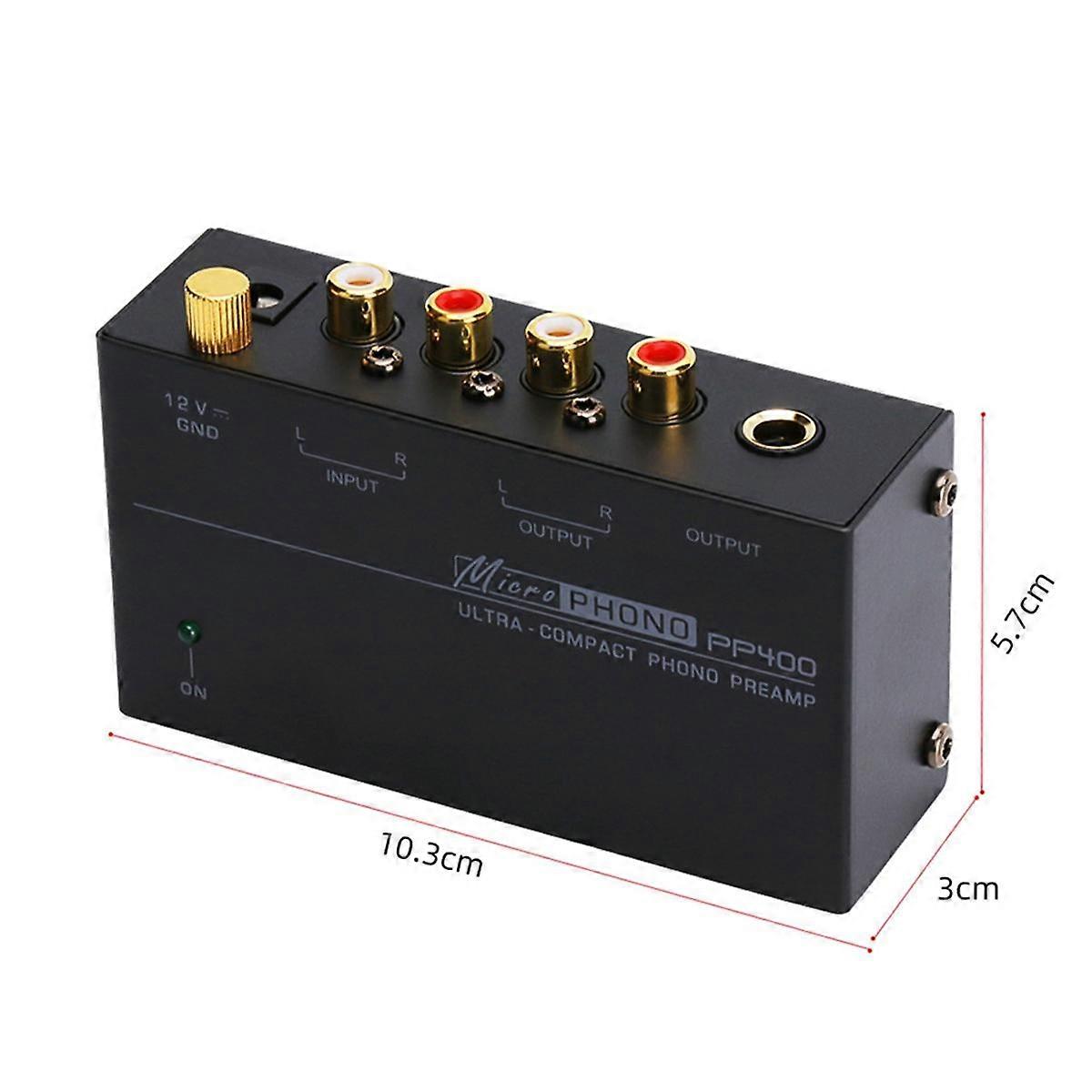 PP400 Ultra-Compact Phono Preamp Preamplifier with Interface for ...