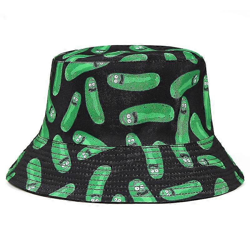 Pickle rick cotton new bucket hat rick fishing cap us anime cotton ...