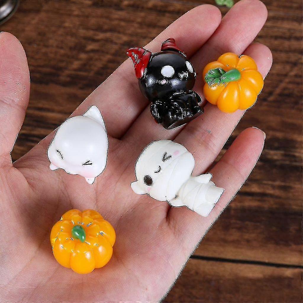 1pcs Ghost Halloween Decor Cute Micro Landscape Ornaments Halloween ...