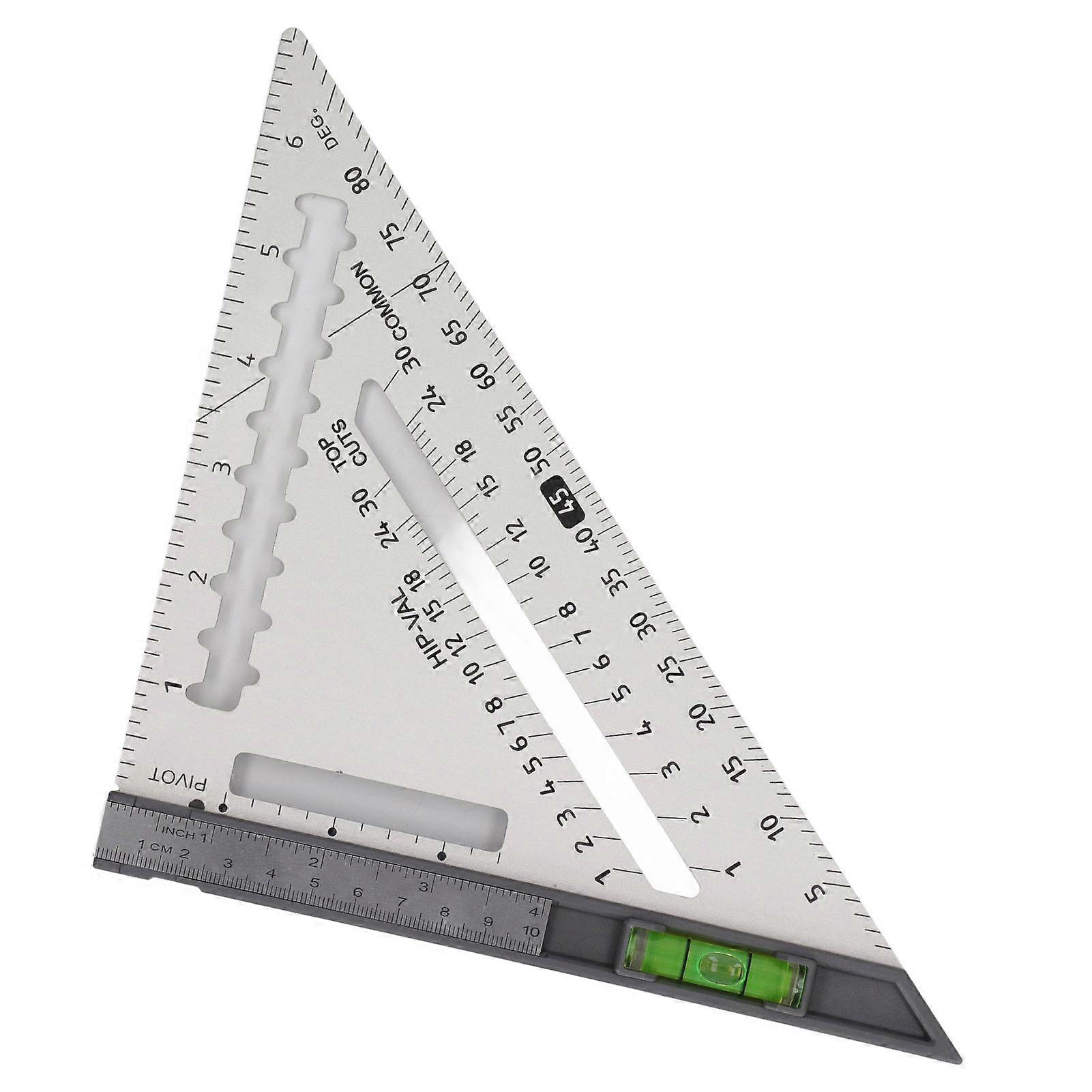 7 Inch Rafter Square with Level High Accuracy Aluminum Alloy Detachable ...