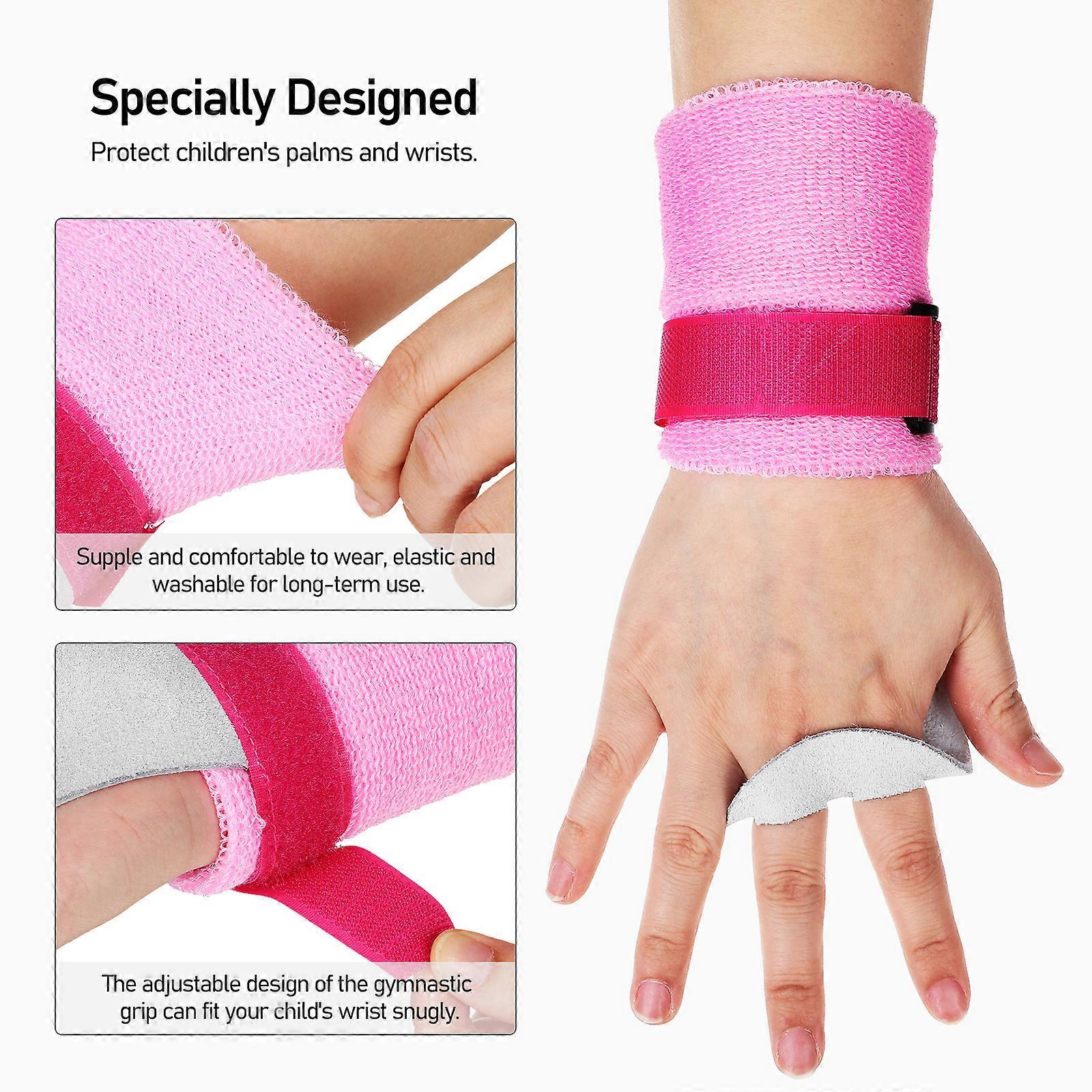 4 Pcs Gymnastics Grips and Wristbands Bar Grips Palm Protection and ...