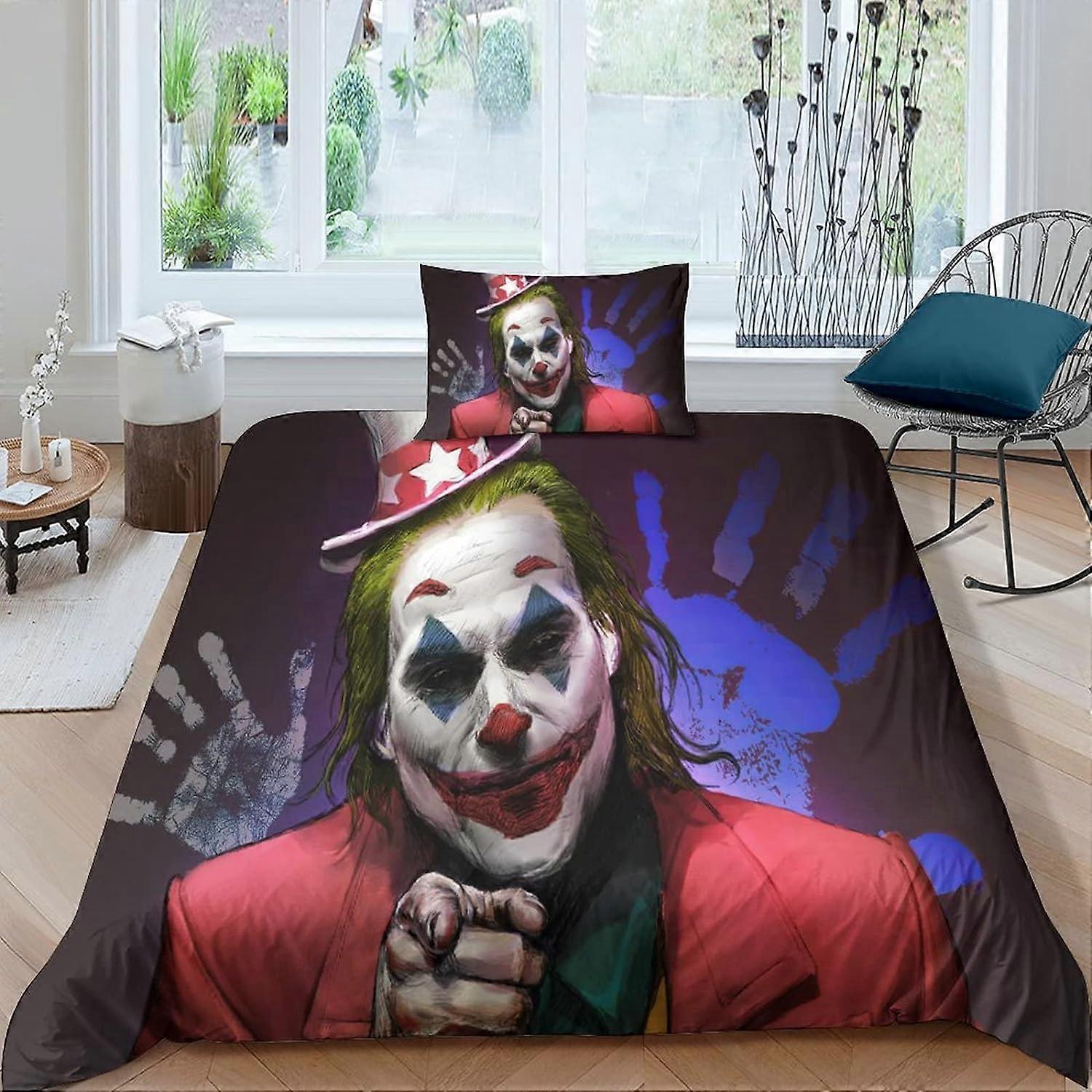 Joker Duvet Cover Set, with Pillowcases Microfiber Bedding Set with ...